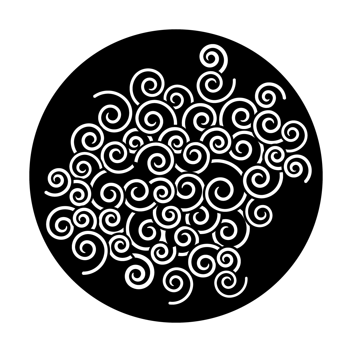 Metal Gobo | Swirls-A-Whirling