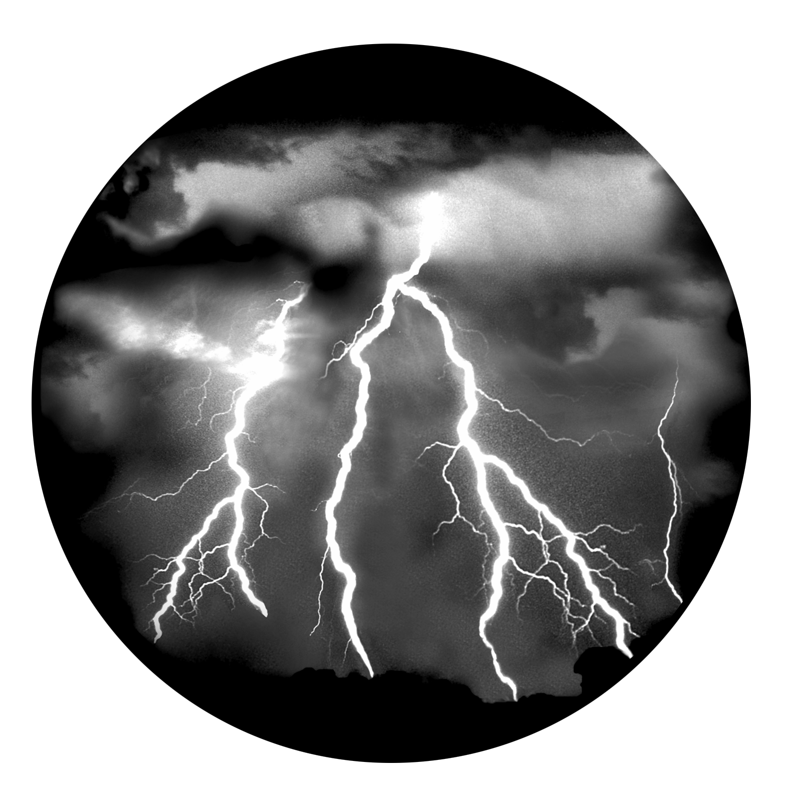 B&W Gobo | Lightning