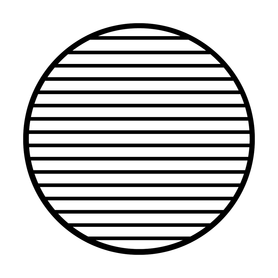 Metal Gobo | Horizontal Lines