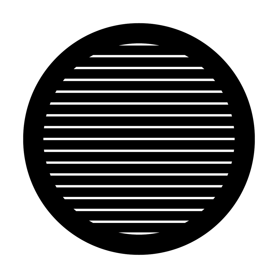 Metal Gobo | Horizontal Lines - Thin