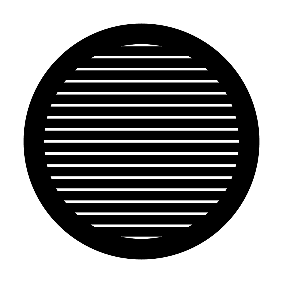 Metal Gobo | Horizontal Lines - Thin