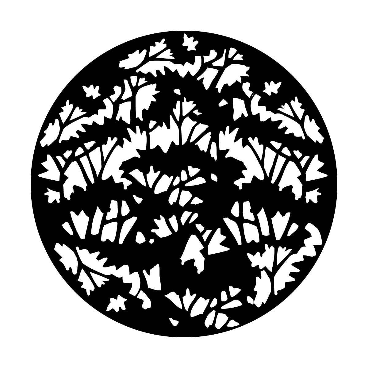 Metal Gobo | Leaves Forest - Thick