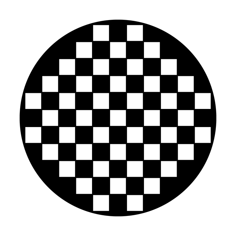 Metal Gobo | Checkerboard Wall