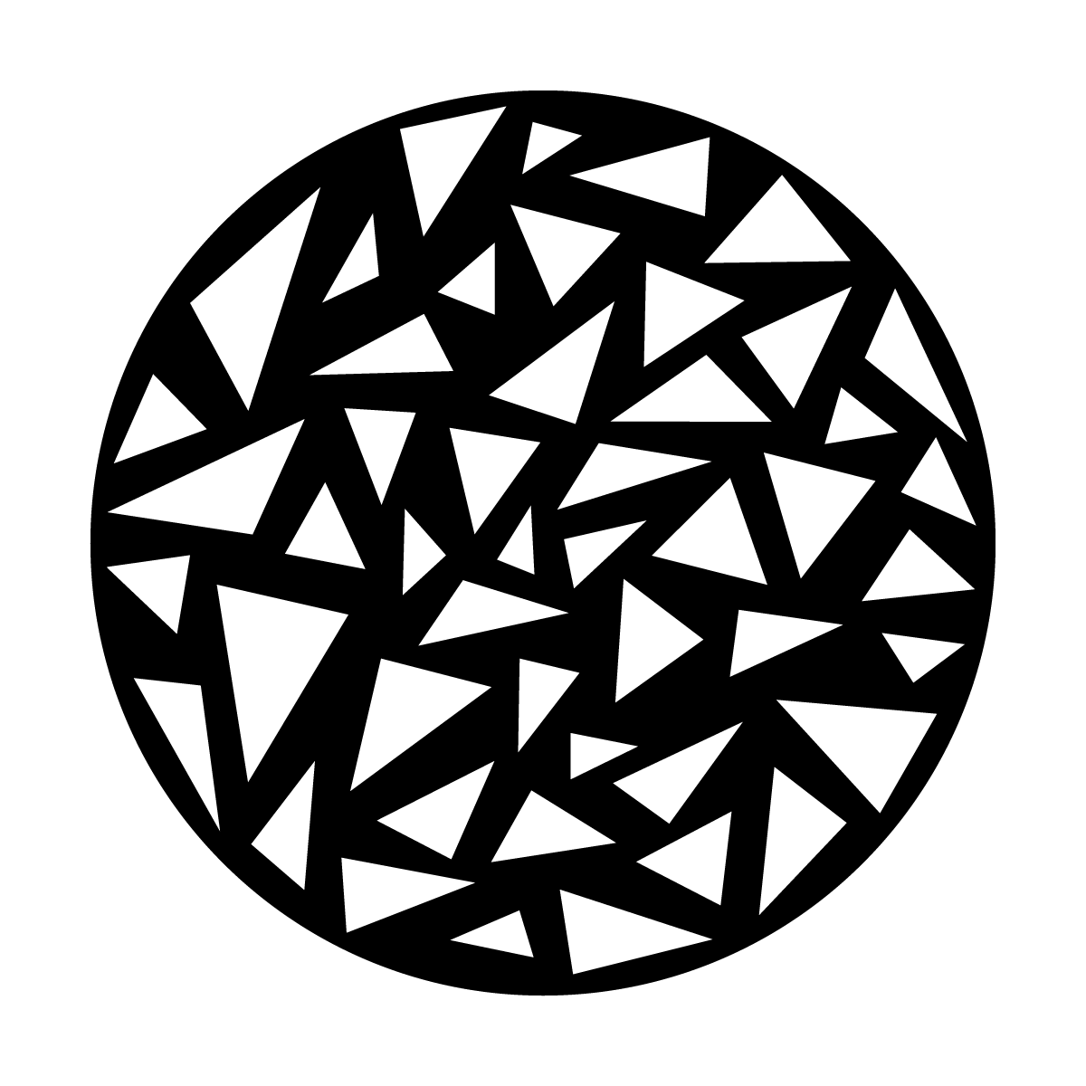 Metal Gobo | Breakup Triangles Random