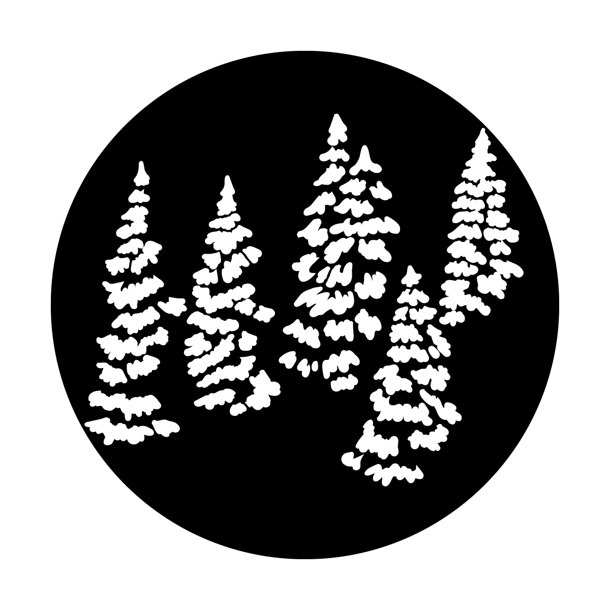 Metal Gobo | Trees - Pine Group