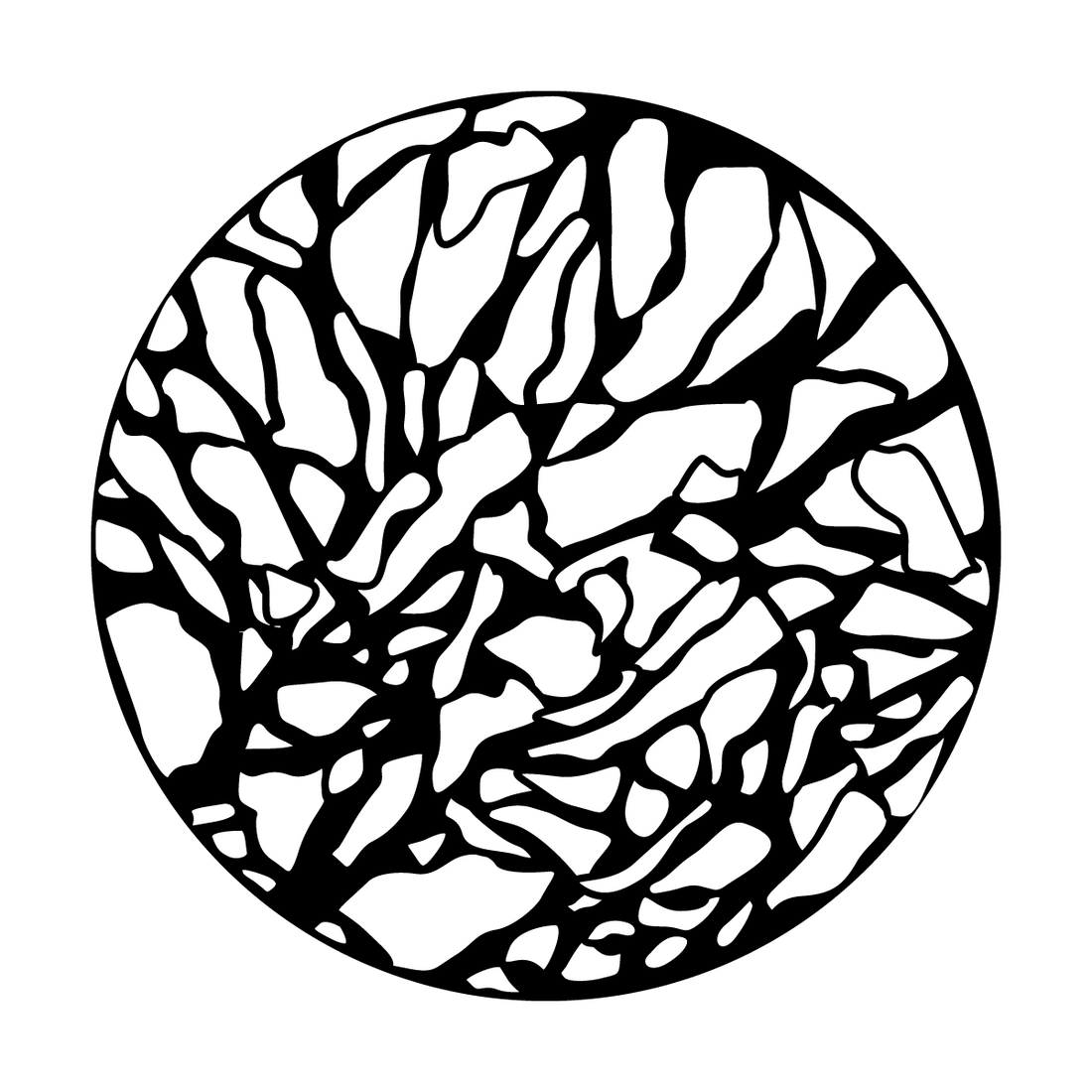 Metal Gobo | Cracked Rock