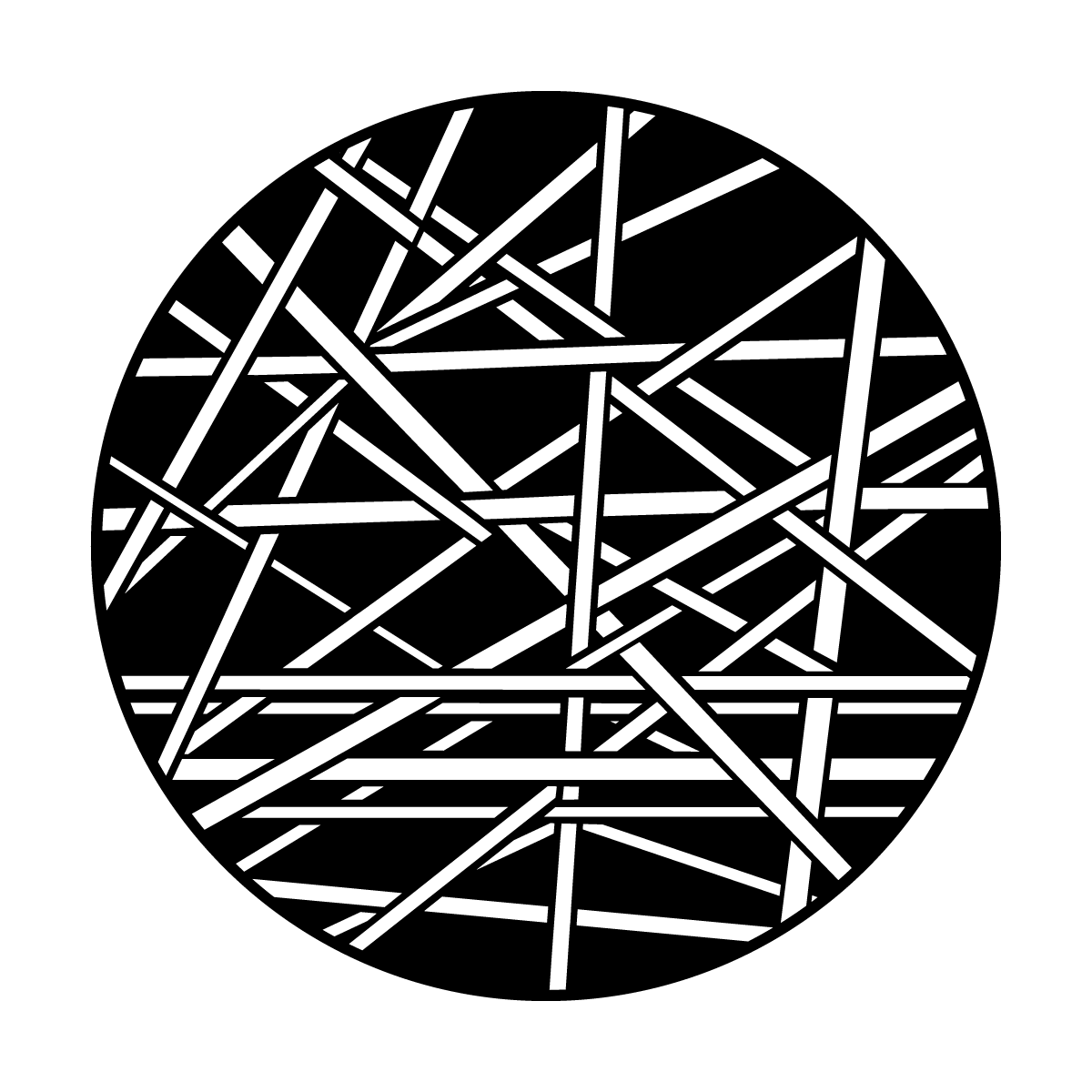 Metal Gobo | Criss Crossed Lines