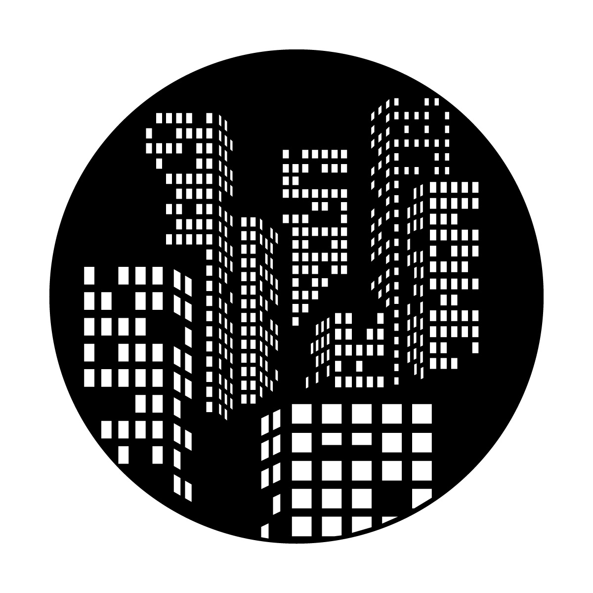 Metal Gobo | City Night Lights
