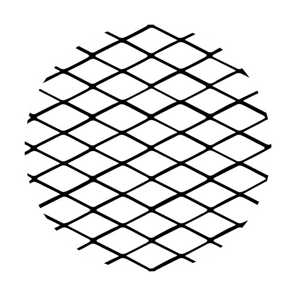 Metal Gobo | M. Decker - Expanded Metal Grate Breakup