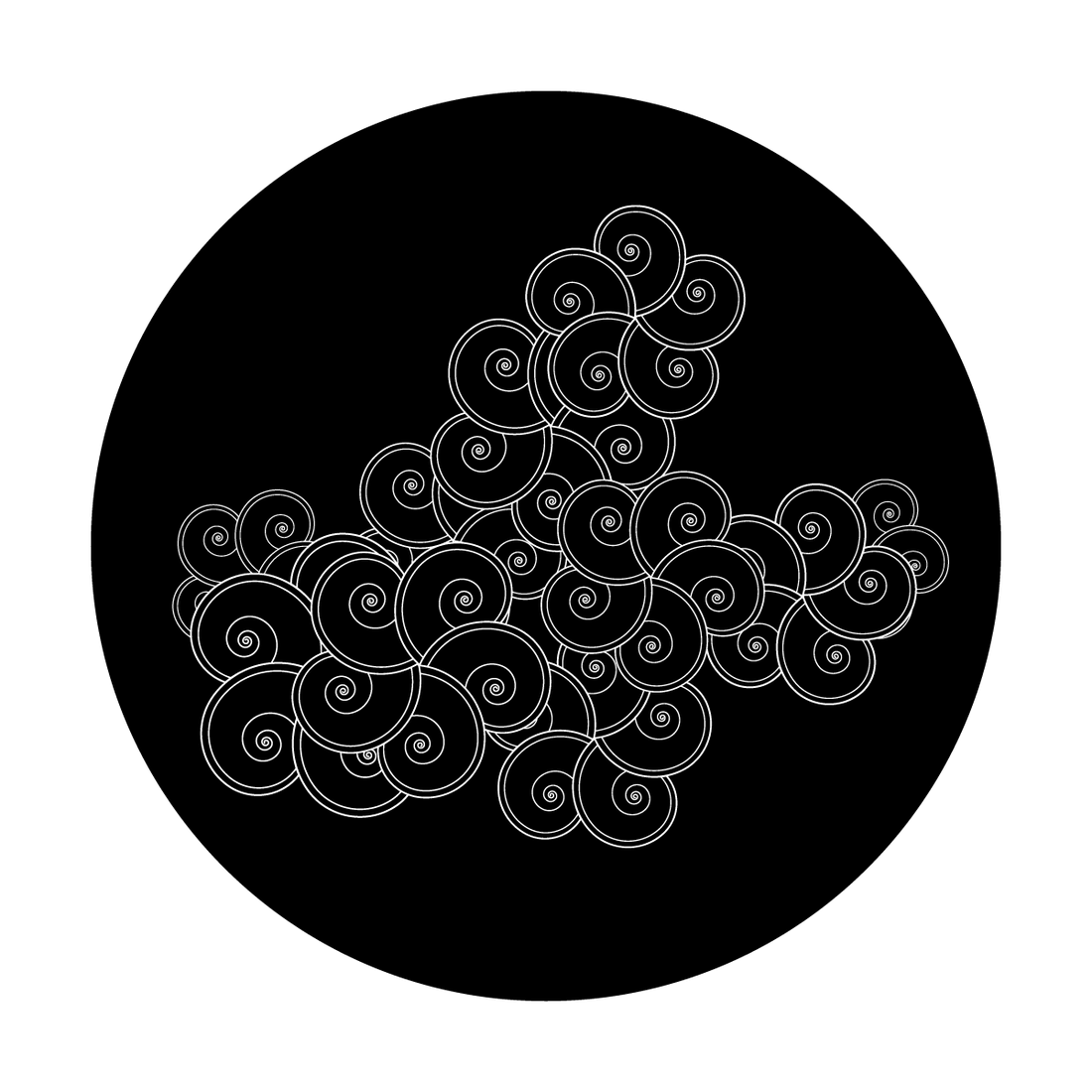 B&W Gobo | Japanese Swirl
