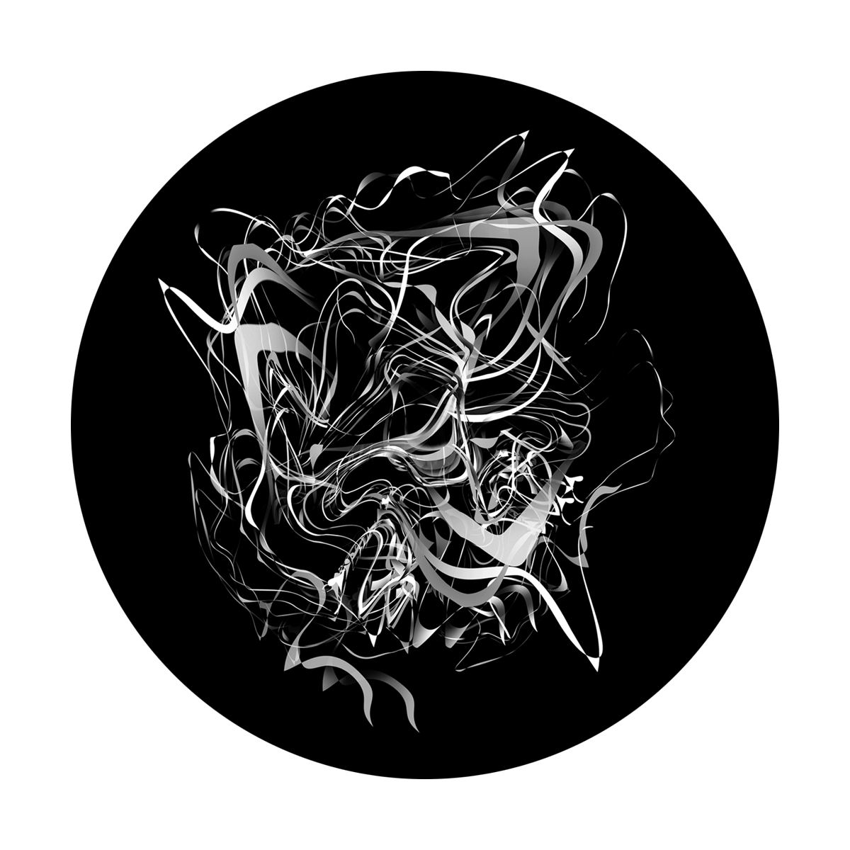 B&W Gobo | Burning Incense
