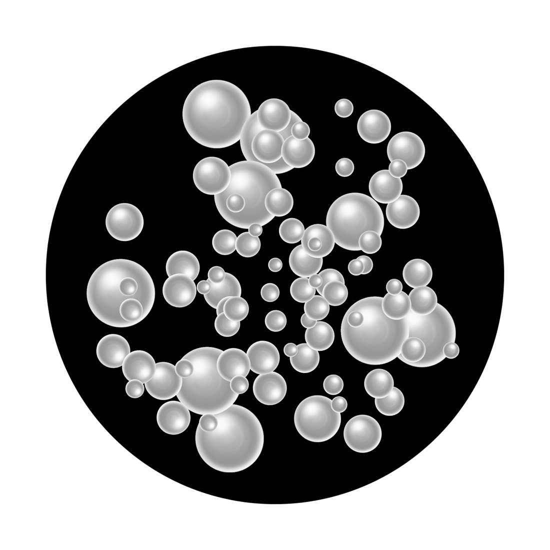 B&W Gobo | Floating Bubbles