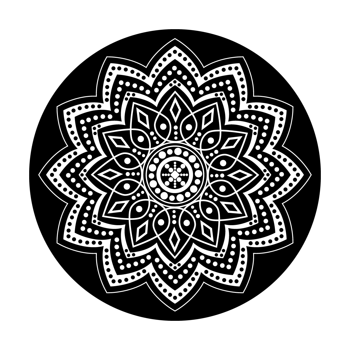 B&W Gobo | Henna Star